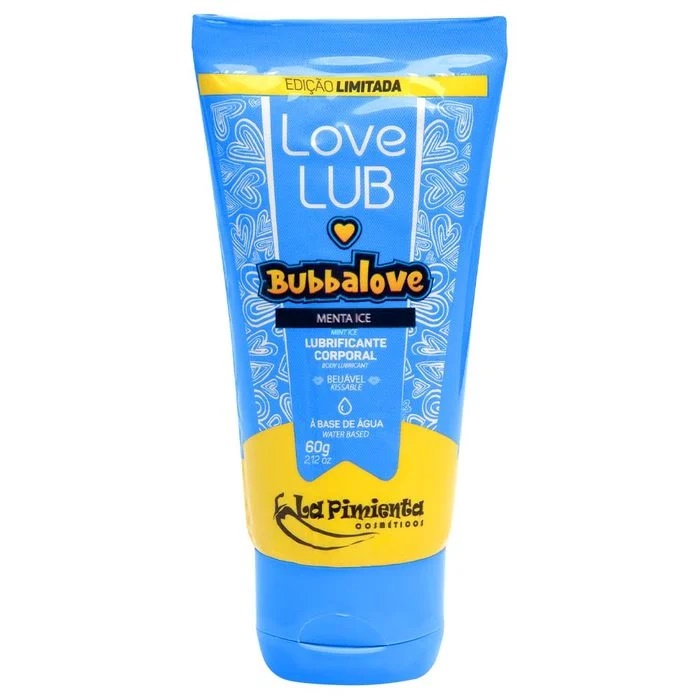 Lubrificante Love Lub Bubbalove 60g – Menta Ice • Sensual Center Sex Shop São Carlos
